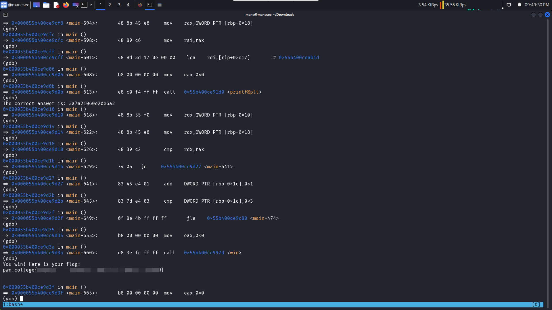 Pwn.College - Debugging Refresher
