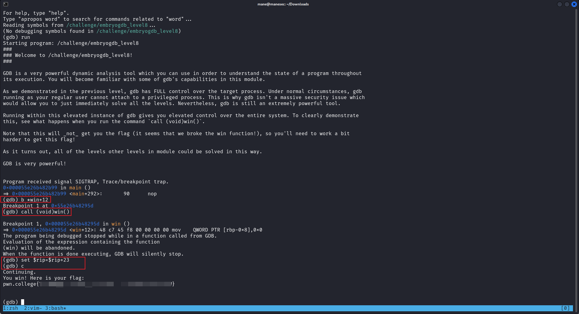 Pwn.College - Debugging Refresher Pwn.College - Debugging Refresher