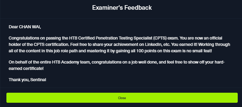 HTB Academy - CPTS - Review