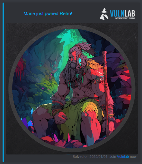 VulnLab - Machine - Retro - Mane's Blog